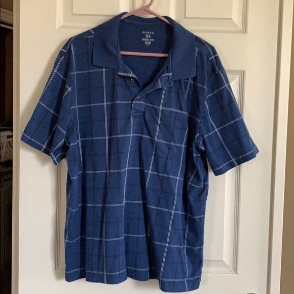 George | Shirts | George Blue Polo Xl | Poshmark
